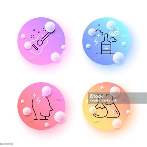 스트레스 기타 및 알코올 중독 최소 라인 아이콘 웹 응용 프로그램의 경우 인쇄 벡터 고급에 대한 스톡 벡터 아트 및 기타 이미지 고급 과학 교육 Istock