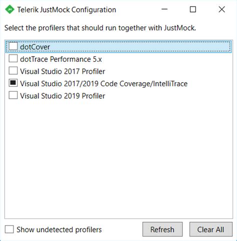 Code Coverage Tools JustMock Documentation Telerik JustMock