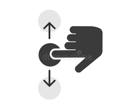 Swipe Up Down Icon Finger Hand Scroll Hint Sign Symbol Pictogram
