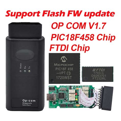 Opcom V170 2014v With Pic18f458 Ftdi Ft232rl Chip Obd Obd2 Diagnostic