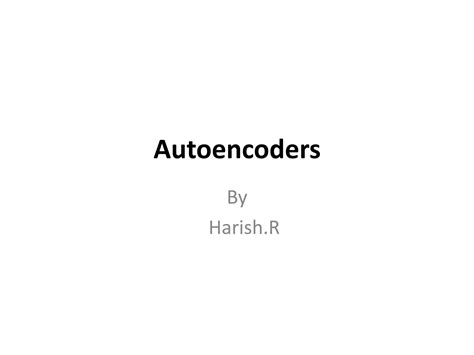 Autoencoder Pdf