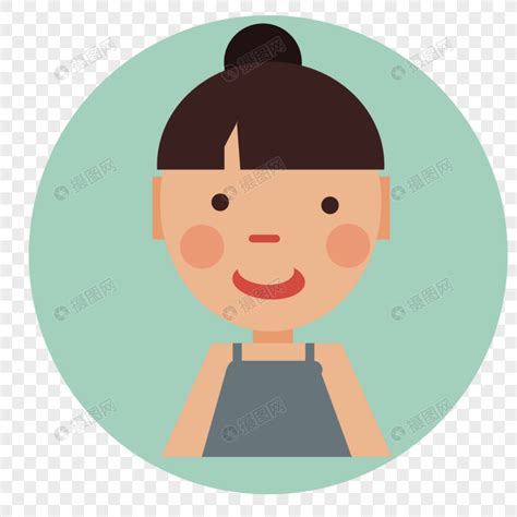 女性头像元素素材下载 正版素材401336792 摄图网