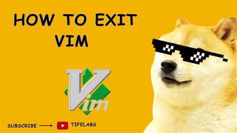 How To Exit Vim Youtube