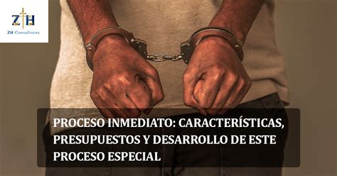 Proceso Inmediato Características Presupuestos Y Desarrollo De Este