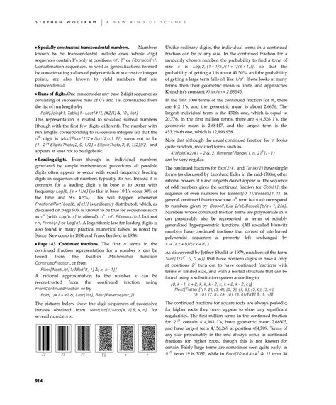 Notes For Mathematical Constants A New Kind Of Science Online By Stephen Wolfram Page