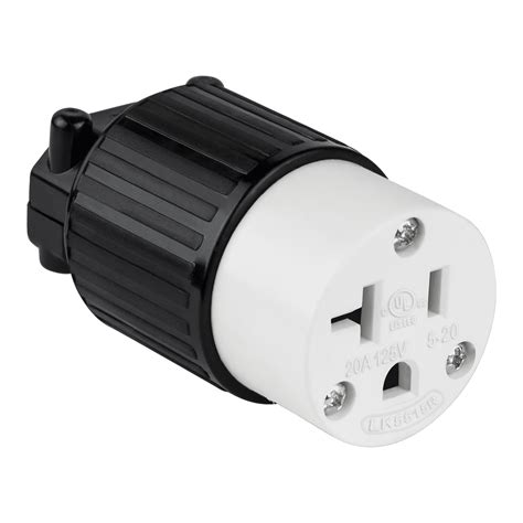 Enerlites Nema 5 20r Straight Blade Connector Female Plug Replacement