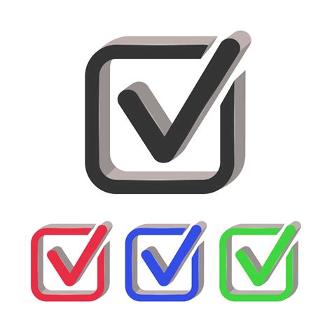 Check List Button Icon Check Mark In Box Sign Graphic Design Vector Art At Vecteezy