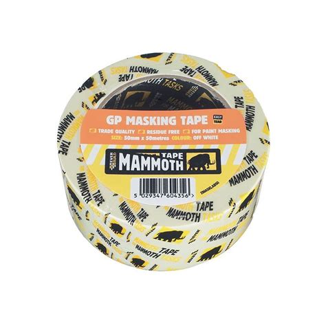 Everbuild Sika Mammoth Retail Masking Tape 75mm X 50m — Rockbottom