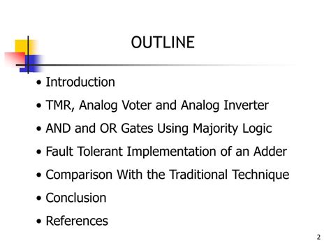 Ppt Set Fault Tolerant Combinational Circuits Based On Majority Logic Powerpoint Presentation