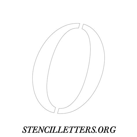 5 Inch Free Printable Individual 32 Italic Uppercase Letter Stencils