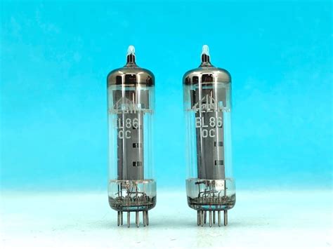 2 X El86 Telam Poland Tubes Nos Output Pentode Matched Pair 6cw5 Cv5094
