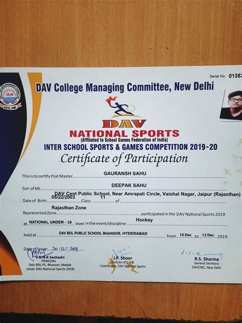 Gauransh Sahu On Linkedin Hockey National Dav