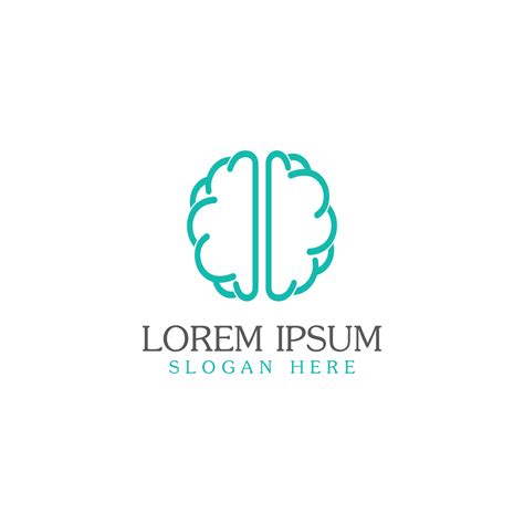 Brain Logo Brain Logo With Combination Of Technology And Brain Part
