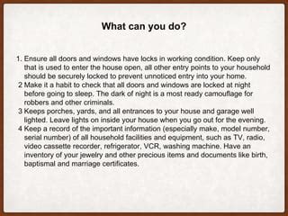 Ppt Crime Prevention Talks Ppt PPTX