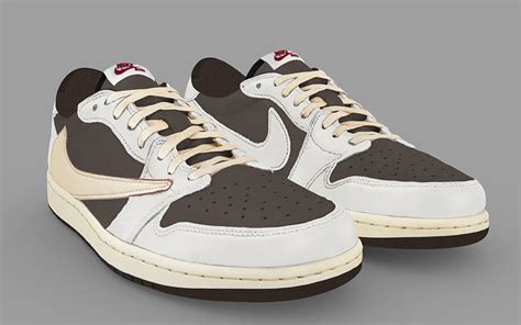 Travis Scott X Air Jordan 1 Low Reverse Mocha 3D Model CGTrader
