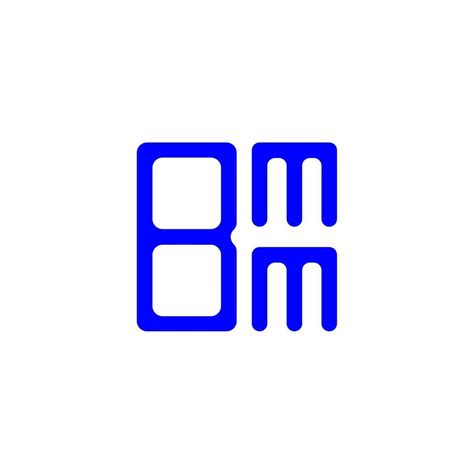 Bmm Letter Logo Creative Design With Vector Graphic Bmm Simple And