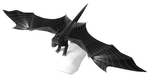 3d Dragon Clean Topology Model Turbosquid 1239906