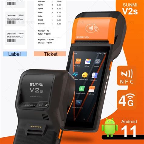Sunmi V Pro V S Plus PDA Mm Mm Android Mobile Handheld POS System Terminal Thermal Printer