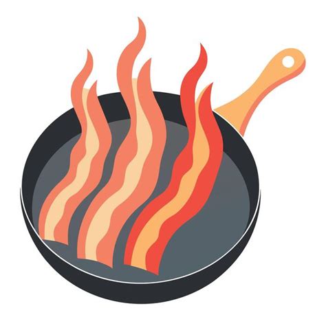 Frying Pan Fire Vector Art Icons And Graphics For Free Download