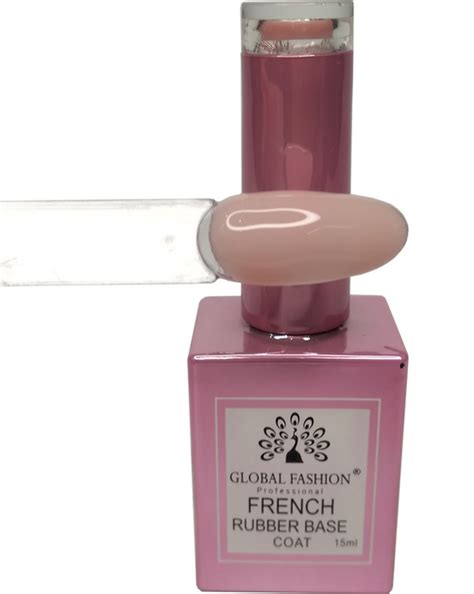 База для гель-лака Global Rubber Base 15м FRENCH №09 камуфлирующая от ...