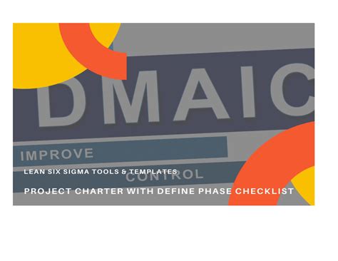 Excel Template Lean Six Sigma Define Bundle Charter SIPOC Excel
