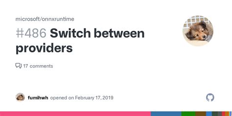 Switch Between Providers · Issue 486 · Microsoftonnxruntime · Github