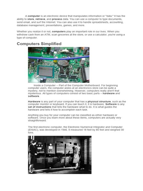 Intro To Computer Pdf Operating System Linux