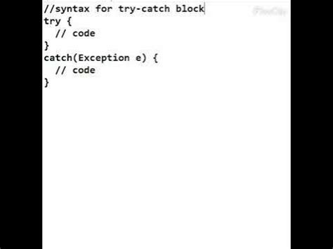 How to use try catch in java Raghu Konduri | Programming and Coding Tutorials #coding #coder ...