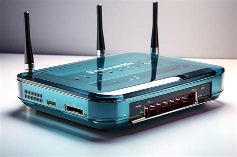 Premium Vector Front Of Wireless Router In Isolated White Background