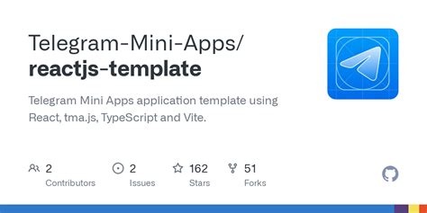Github Telegram Mini Appsreactjs Template Telegram Mini Apps