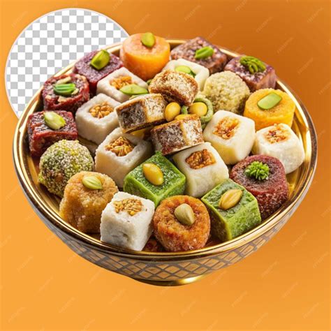 A Persian Candy Dish Filled With Traditional Sweet Premium Ai