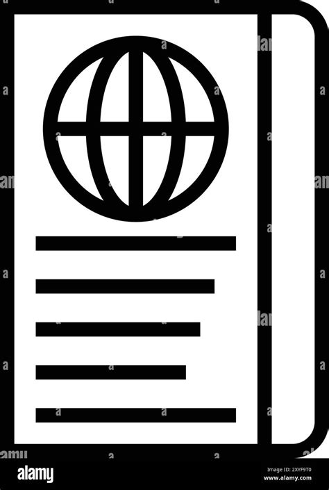Passport Vector Icon Design Illustration Stock Vector Image And Art Alamy