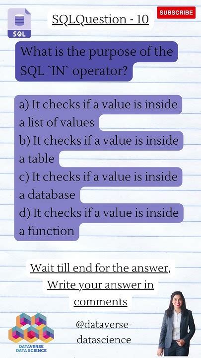 sql questions and answers 10 sql sqlinterviewquestions datascience youtube
