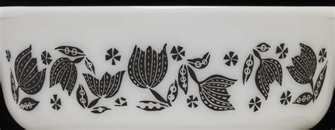 Black Tulip Pyrex