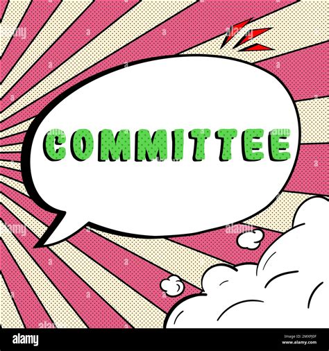 Inspiration Showing Sign Committee Word Written On Group Of People