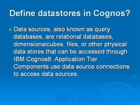 Most Important Cognos Interview Questions And Answers TestingBrain