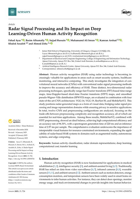 Pdf Radar Signal Processing And Its Impact On Deep Learning Driven