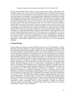 A Hyper Heuristic Method For Scheduling Thejobs In Cloud Environment Pdf