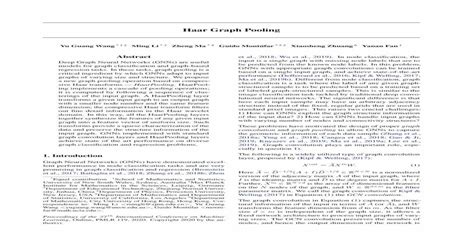 Pdf Haar Graph Pooling Dokumentips