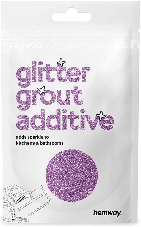 Hemway Glitter Grout Additive Lavender Purple Grout Tile Additive Tiles Bathroom Wet Room