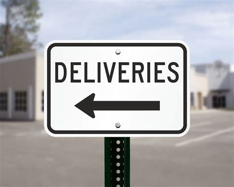 Delivery Parking Signs Delivery Signs