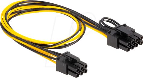 Delock83004 Cable Power Pcie 6 Pin St 8 Pin St Pcie 50 Cm Elecena Pl Wyszukiwarka