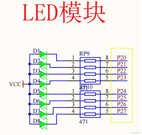 【51单片机】点亮一个led灯（看开发板原理图十分重要） sbit方法点亮数字led灯的代码怎么做 csdn博客