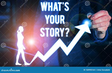 Writing Note Showing What S Your Story Question Business Photo Showcasing Asking Demonstrating
