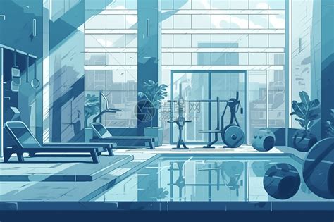 健身俱乐部插图插画图片下载 正版图片600086402 摄图网