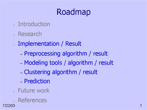 Roadmap