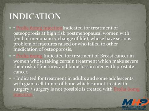Prolia 60mg Injection Pptx