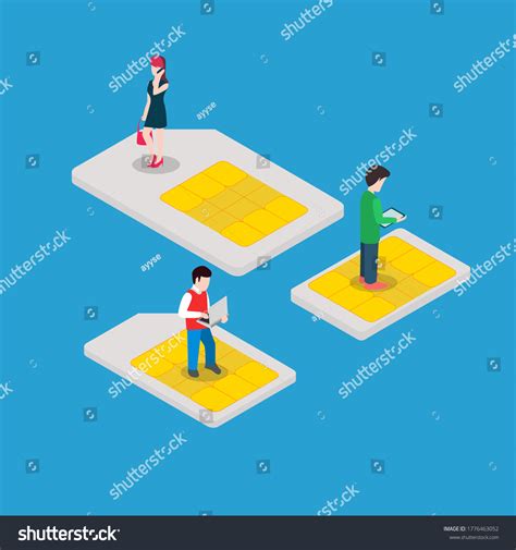 Sim Card Types Flat Design Stock Vector Royalty Free 1776463052 Shutterstock