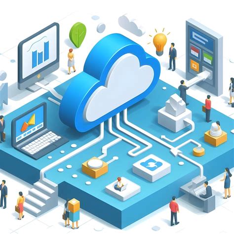 Premium Photo 3d Flat Icon As Cloud Computing Integration With Legacy