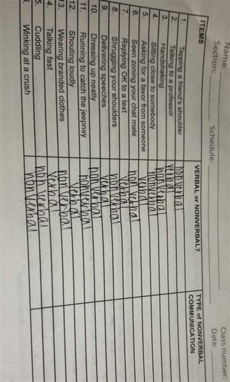 Name Class Number Section Schedule Date Items Studyx